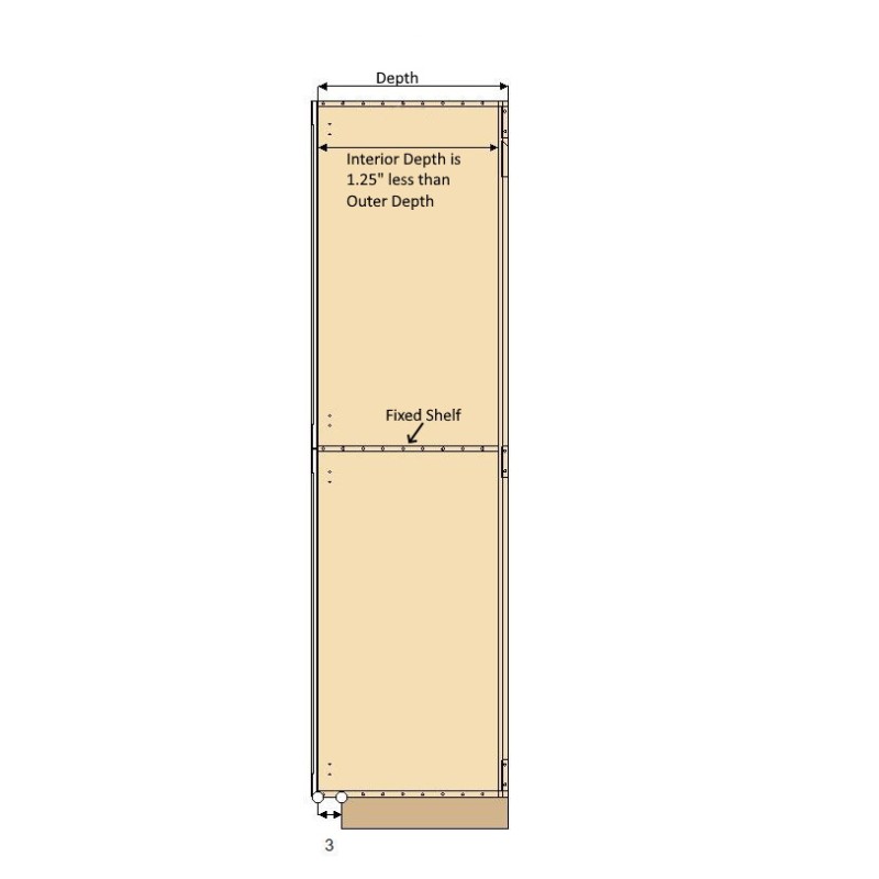 Tall Single 50-50 Split